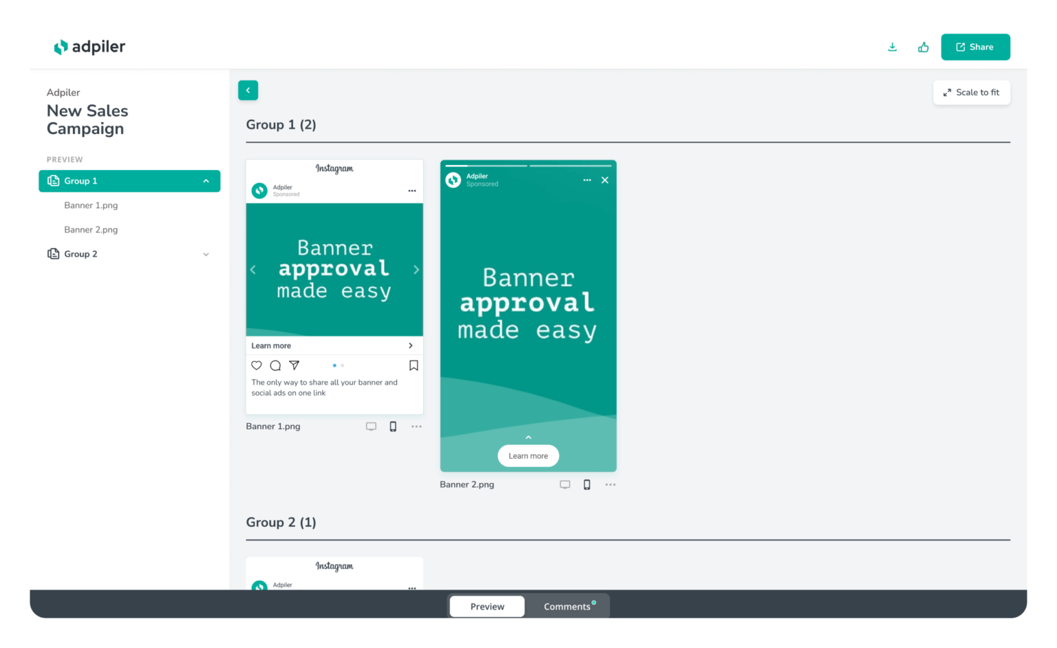 Instagram mockups - Adpiler
