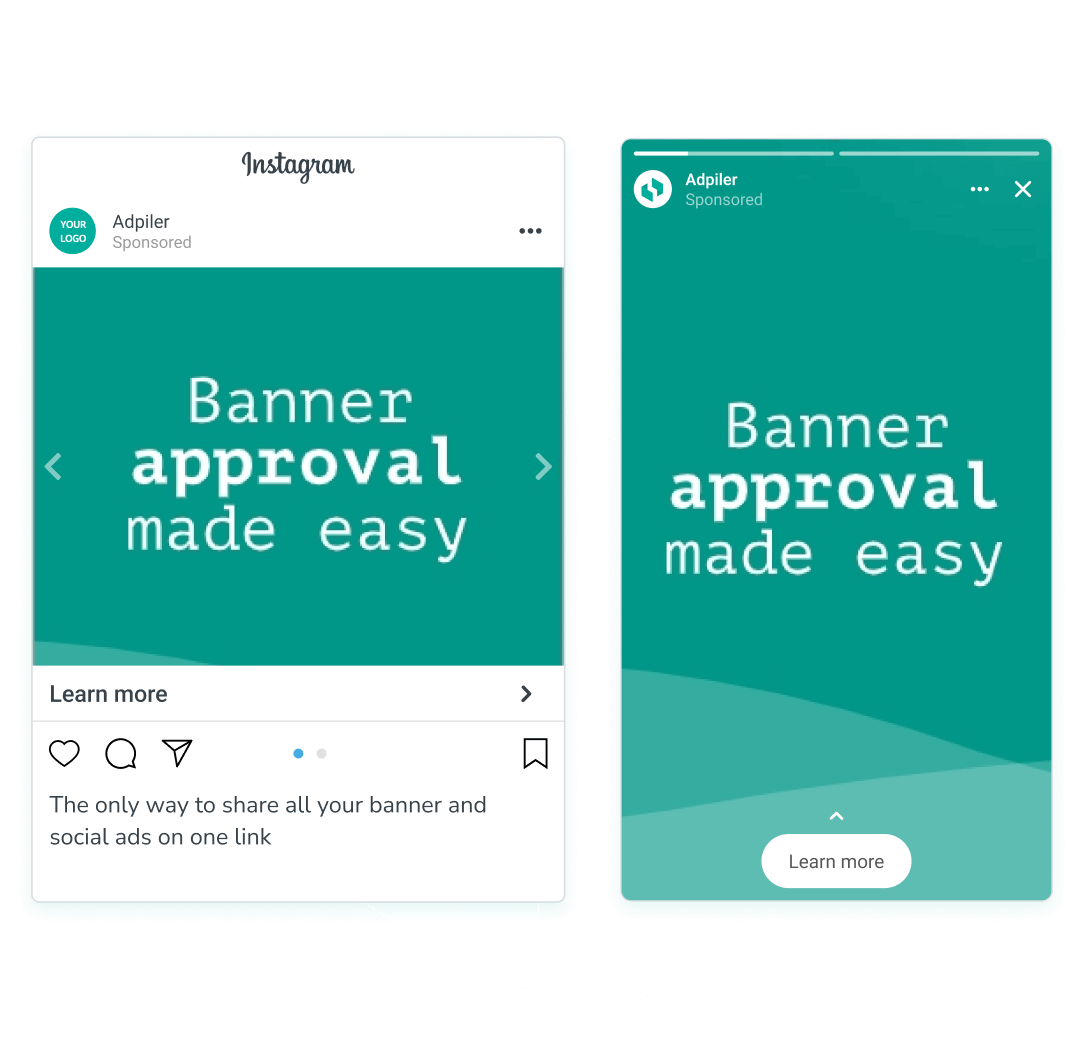 Instagram mockups - Adpiler